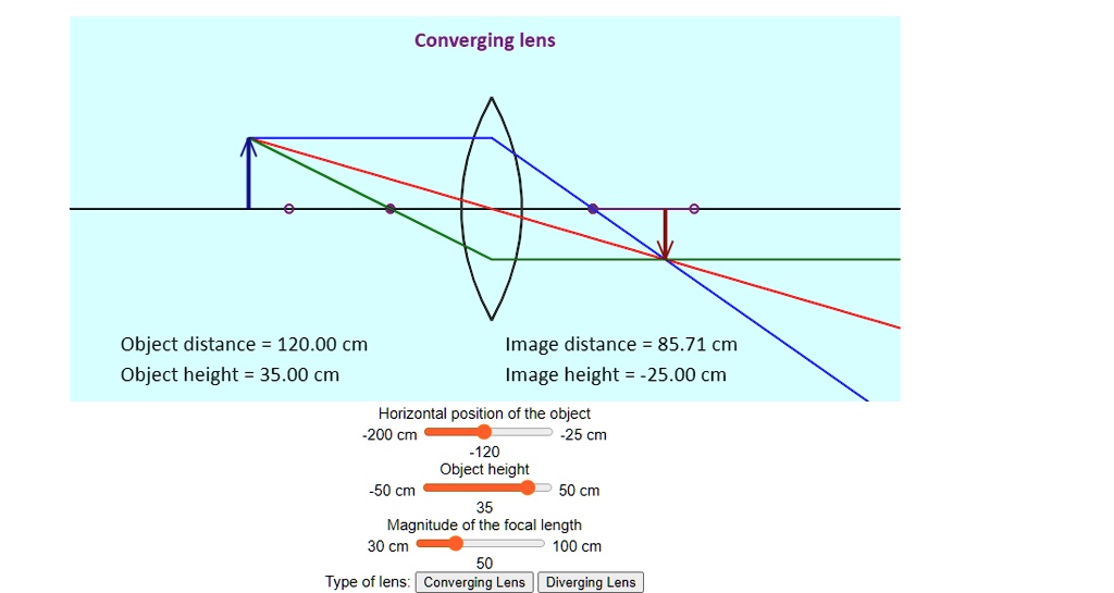 SOLVED: Calculate the distance to the image based on your selected ...