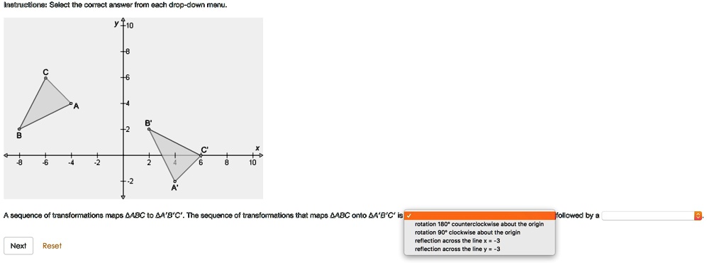 Solved A Sequence Of Transformations Maps ∆abc To ∆a′b′c′