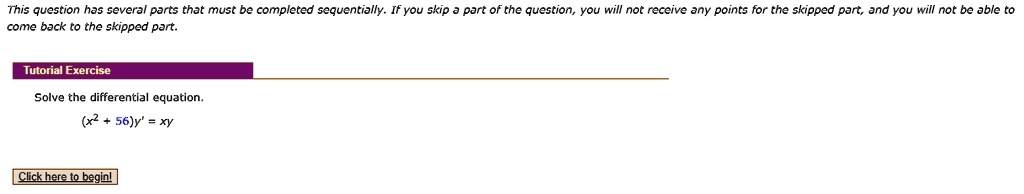 SOLVED: This question has several parts that must be completed sequentially. If you skip part Of ...