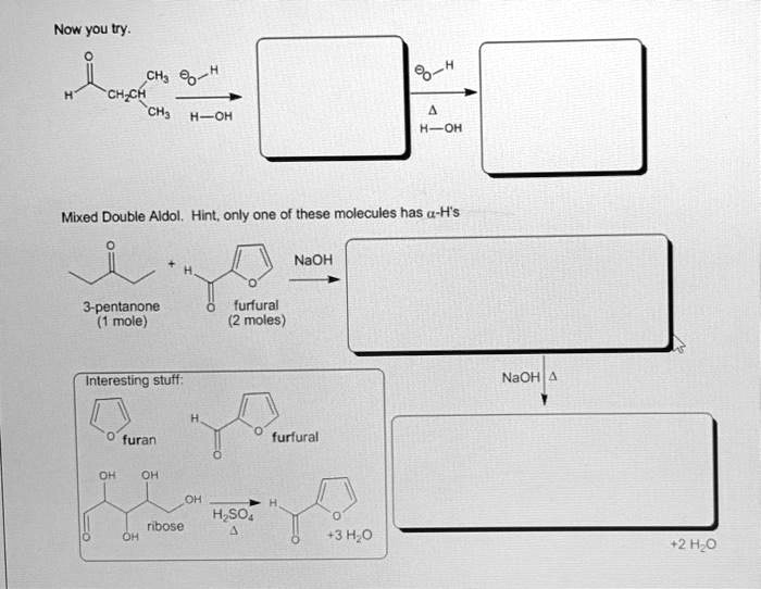 SOLVED: Text: Draw the products and include mechanisms to get to the ...