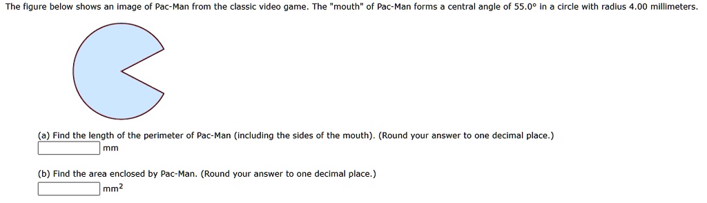 The figure below shows an image of Pac-Man from the classic video game ...