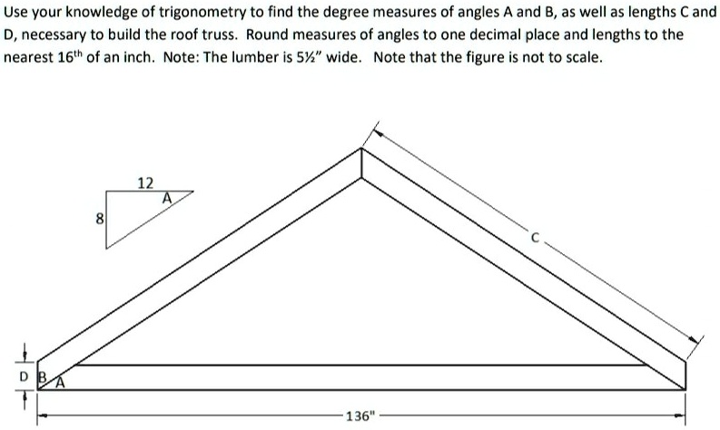 SOLVED: Use your knowledge of trigonometry to find the degree measures ...