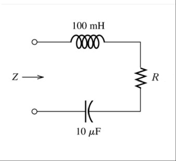 SOLVED: Question 14 Find the complex impedance in polar form of the network shown in the figure ...