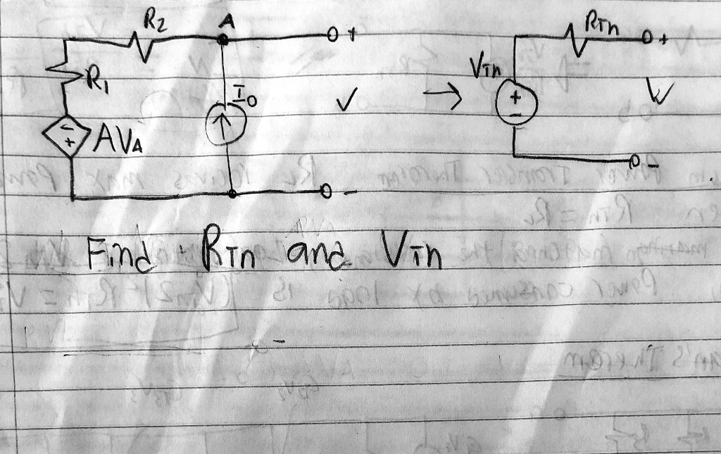 SOLVED: Can someone explain how to find the Thevenin equivalent values ...