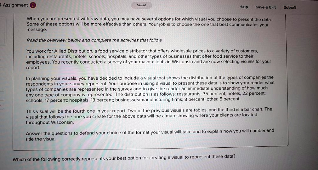 SOLVED: please answer this question Assignment Saved Help Save Exit ...