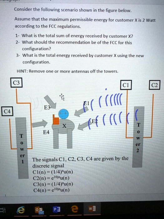 SOLVED: Consider the following scenario shown in the figure below ...