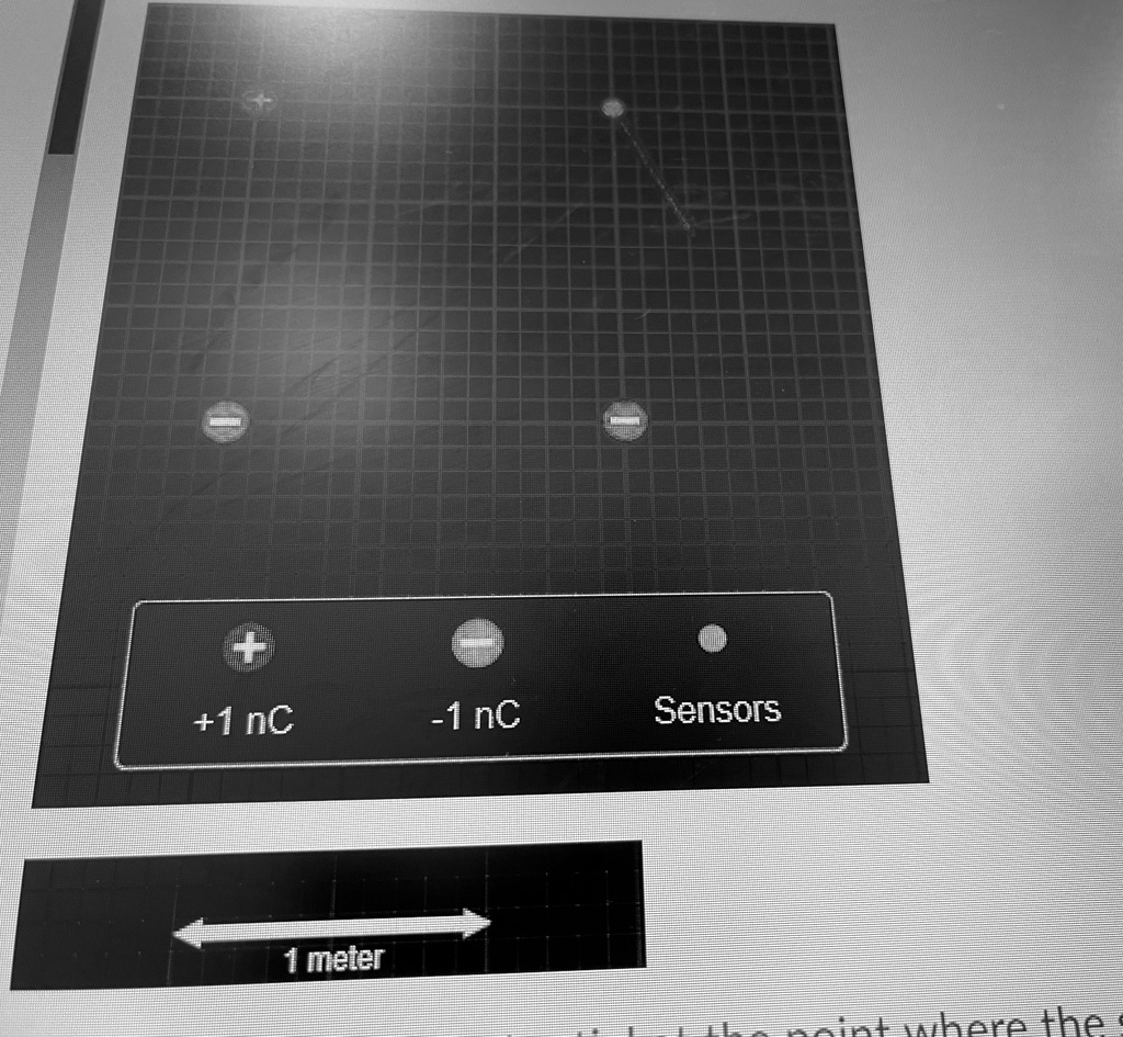SOLVED: 'Below is a diagram with three charges shown, and another ...