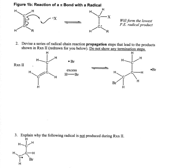 figure ib reaction of bond with radical will form the lowest re radical ...