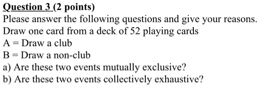 SOLVED: Question 3 (2 points) Please answer the following questions and ...