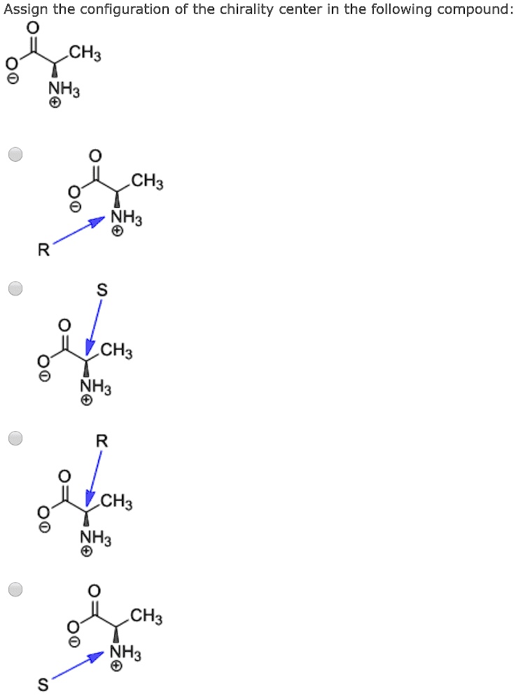 SOLVED: 'Assign the configuration of the chirality center in the following compound: Assign the ...