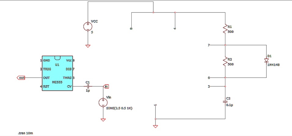 Solved Given Below Is A Frequency Modulator Circuit In Ltspice That Generates Fm Modulated 0991
