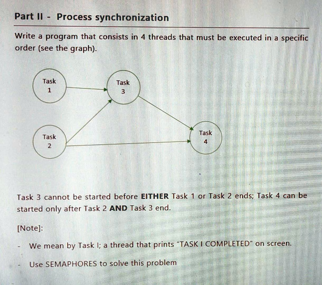 Solved Solve In Java Please Part Ie Process Synchronization Write Program That Consists In