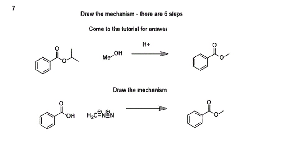 SOLVED:Draw he mechanism Ihere are 6 steps Come t0 Ihe lulorial for ... SOLVED:Draw he mechanism Ihere are 6 steps Come t0 Ihe lulorial for ...