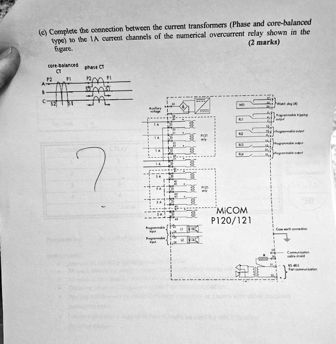 SOLVED: Course name: Protection System Complete the connection between ...