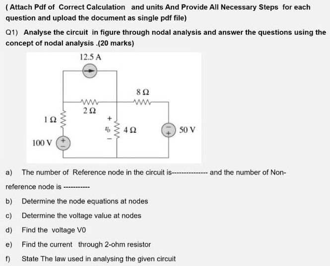 SOLVED: Attach Pdf of Correct Calculation and units And Provide All ...