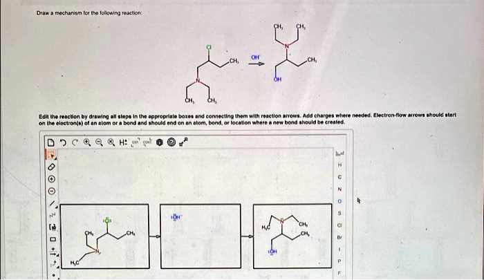 SOLVED: Draw the Mechanism Draw a mechanism for the following reaction: Edit the reaction by ...