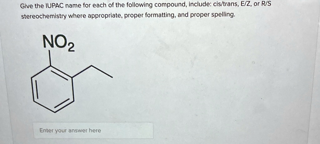 Solved 1 6 Give Iupac Name Give The Iupac Name For Each Of The
