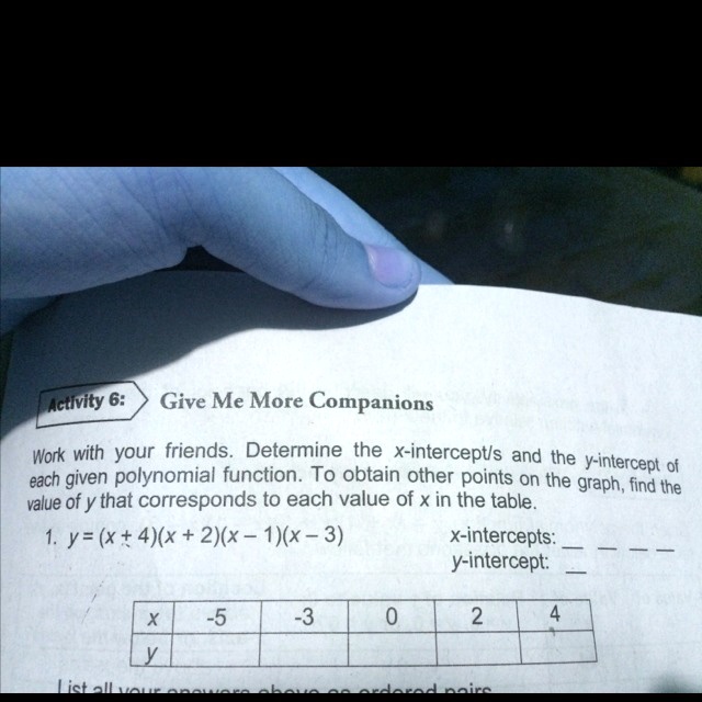 Activity 6: Give Me More Companions Work with your friends. Determine ...