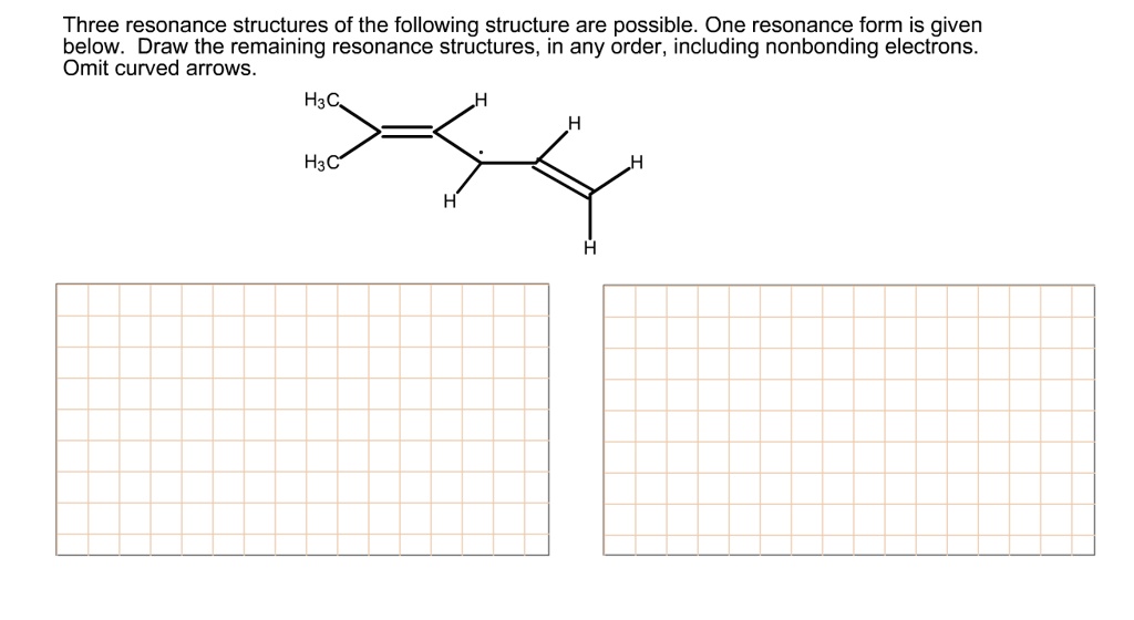 Solved Three Resonance Structures Of The Following Structure Are
