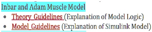 SOLVED: Inbar and Adam's Muscle Model Theory Guidelines (Explanation of ...
