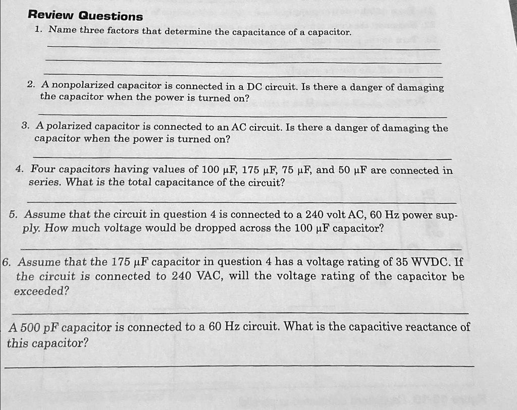 SOLVED: Review Questions Name three factors that determine the ...