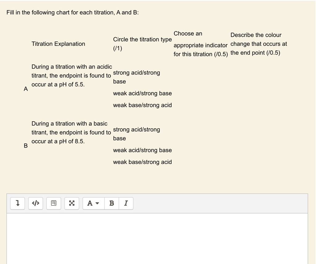 please help stoichiometry fill in the following chart for each ...
