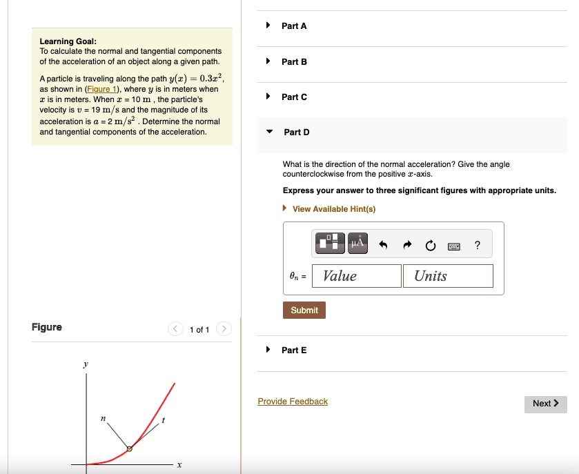 Learning Goal: To calculate the normal and tangential components of the ...