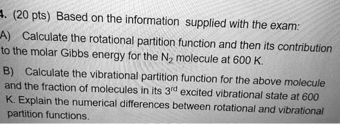 SOLVED:(20 pts) Based on the information supplied with the exam: A ...