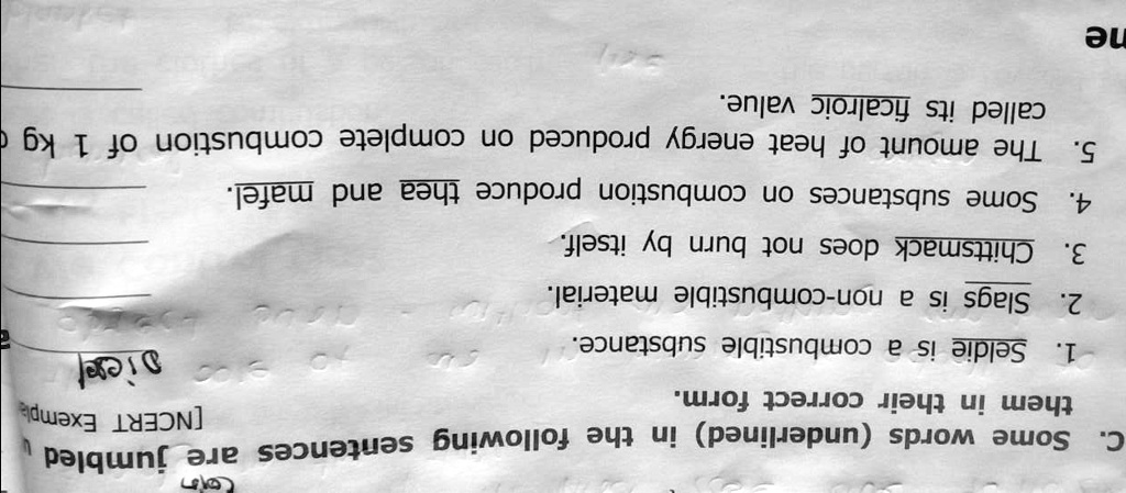SOLVED: 'write the correct form of underline word SOLVED: 'write the correct form of underline word