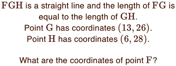 fgh is a straight line and the length of fg is equal to the length of ...