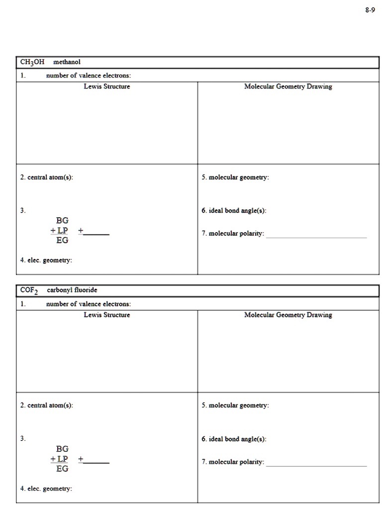 SOLVED: Question about methanol Lewis structure and molecular geometry ... SOLVED: Question about methanol Lewis structure and molecular geometry ...