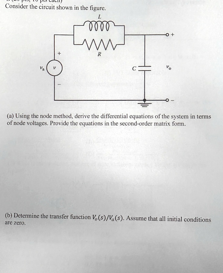 SOLVED: solve hand written show all steps and final answer Consider the circuit shown in the ...