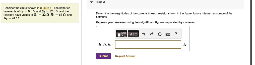 part a consider the circuit shown in figure 1 the batteries have emfs ...