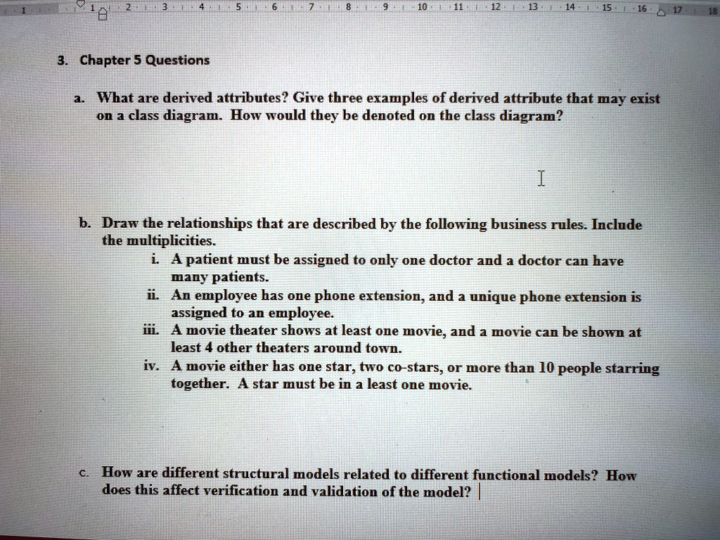 chapter 5 questions what are derived attributes give three examples of ...