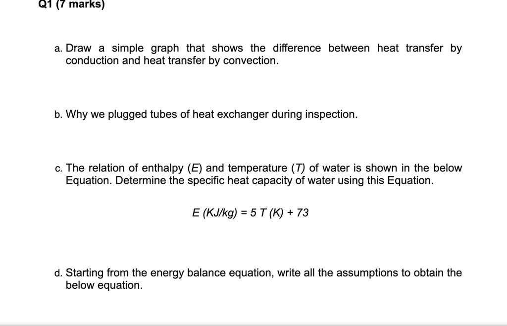 SOLVED: a. Draw a simple graph that shows the difference between heat ...