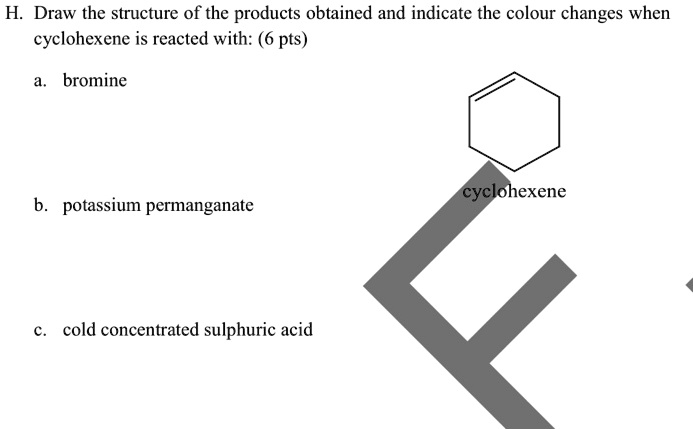 VIDEO solution: Draw the structure of the products obtained and indicate the colour changes when ...