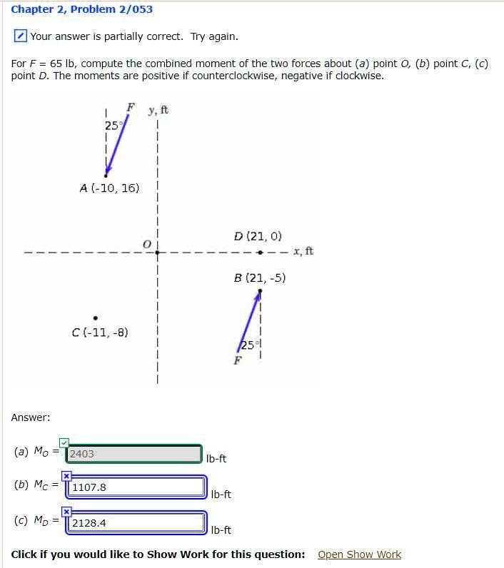 chapter 2 problem 2053 your answer is partially correct try again for f ...