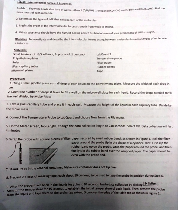 SOLVED: Lb DX Intermolccular Forces Lof Attraction Prclaba Draw the ...