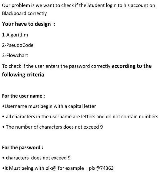 SOLVED: Our problem is that we want to check if the student logs into ...