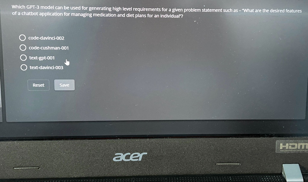 Which GPT-3 model can be used for generating high-level requirements ...