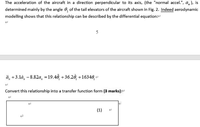 the acceleration of the aircraft in direction perpendicular to its axis ...
