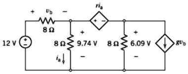 SOLVED: Determine the gain of the Current Controlled Voltage Source and the gain of the Voltage ...