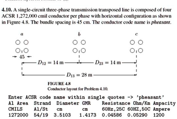 SOLVED: 4.10. A single-circuit three-phase transmission transposed line ... SOLVED: 4.10. A single-circuit three-phase transmission transposed line ...
