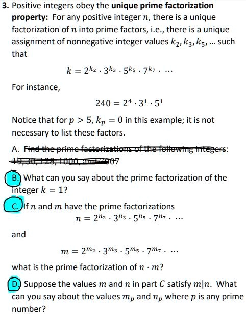Solved 3 Positive Integers Obey The Unique Prime Factorization
