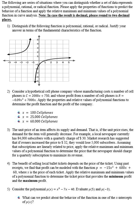 SOLVED:The following are series of situations were you can distinguish ...