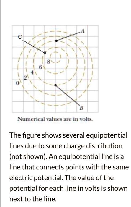 C 24 6 8 A B Numerical values are in volts. The figure shows several ...