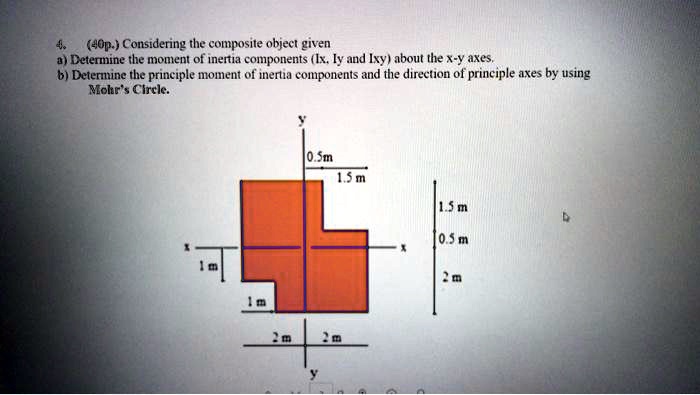 SOLVED: Considering the composite object given, determine the moment of ...