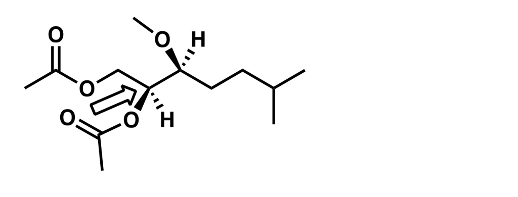 consider the molecule a draw the three staggered newman projections ...