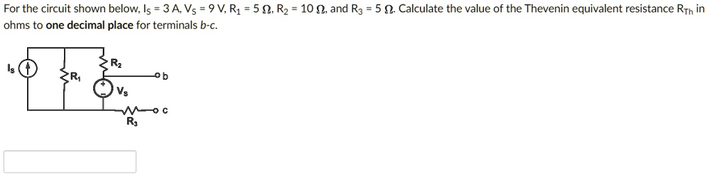 SOLVED: For the circuit shown below, Is = 3A, Vs = 9V, R1 = 5Î©, R2 ...