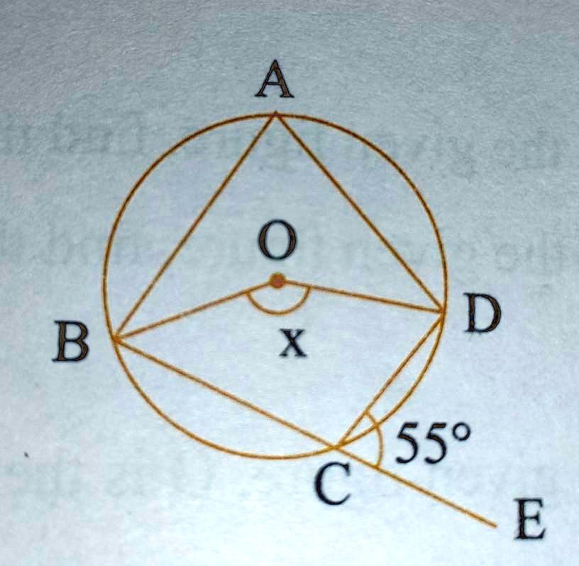 SOLVED: In the given figure, ABCD is a cyclic quadrilateral. O is the center of the circle. If ...